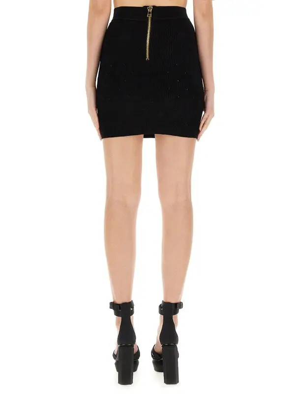 Balmain Knit Mini Skirt