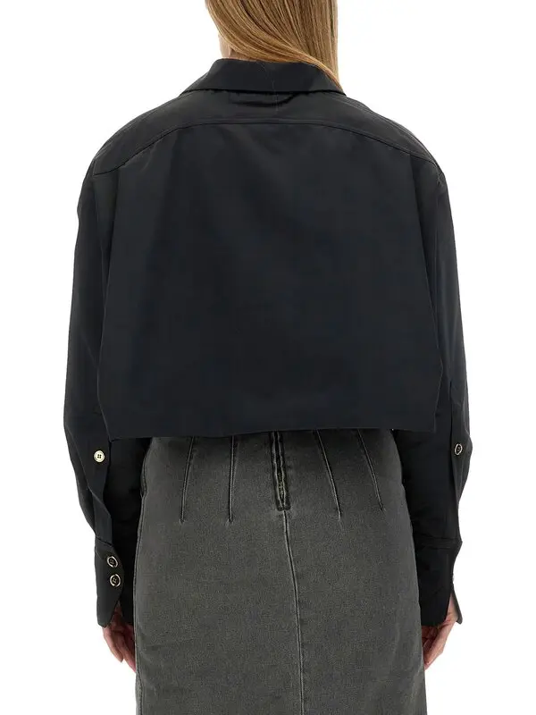 PATOU Cropped Jacket - Black