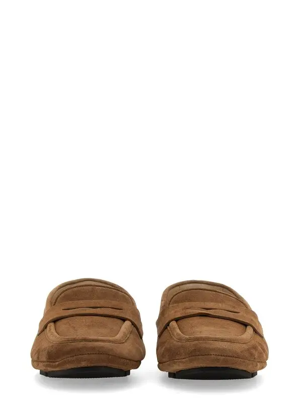 Dolce & Gabbana Leather Drivers - Beige