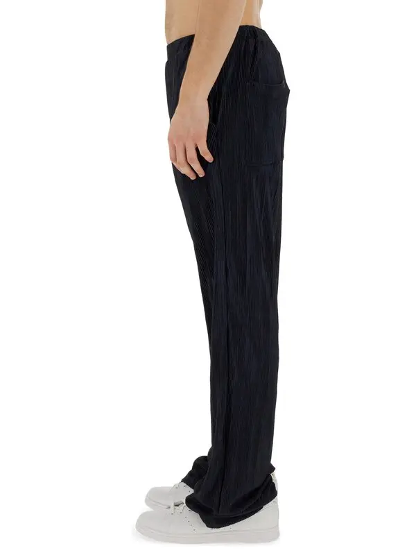 FAMILY FIRST Pleated Relaxed Fit Trousers - Blue