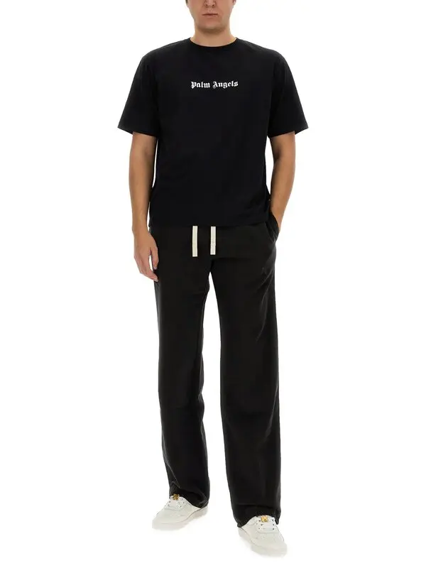 Palm Angels Logo Pants - Black