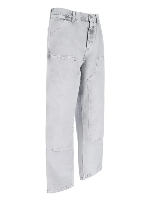 Carhartt Work In Progress Double Knee Carpenter Pants - Gray