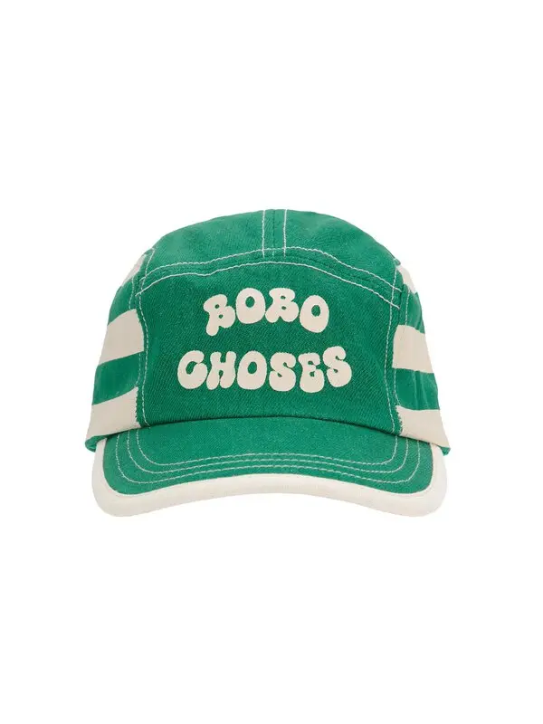 BOBO CHOSES Printed Cap - Green
