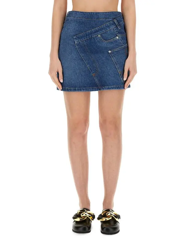 JW Anderson Denim Miniskirt - Blue