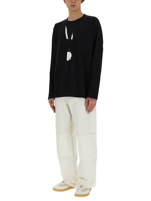MAISON MARGIELA Cotton Canvas Regular Fit Pants