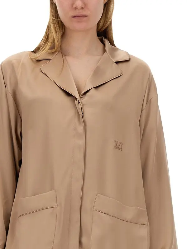 Max Mara Piano Potter Silk Shirt - Beige