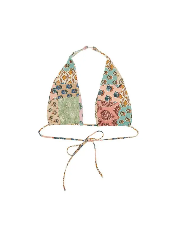 MC2 SAINT BARTH Dahlia Bikini Top - Multicolour
