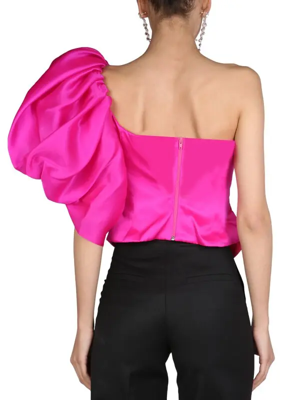 ANOUKI One Shoulder Dress - Fuchsia