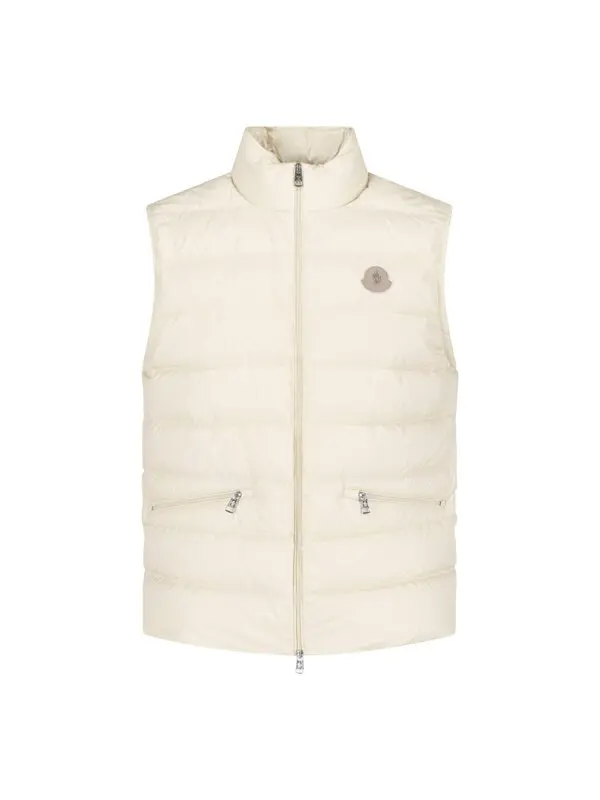 Moncler Padded Gilet - Cream