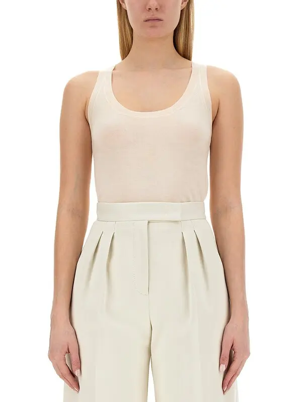 Max Mara Cashmere Tank Top - White