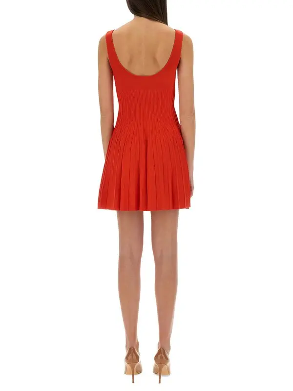 Staud Ellison Short Dress - Red