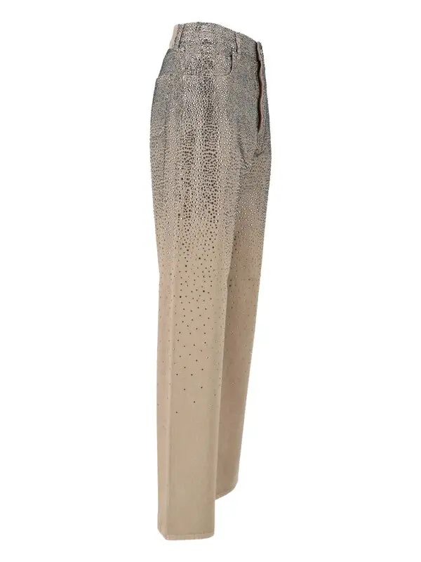 GOLDEN GOOSE Straight Leg Rhinestone Jeans