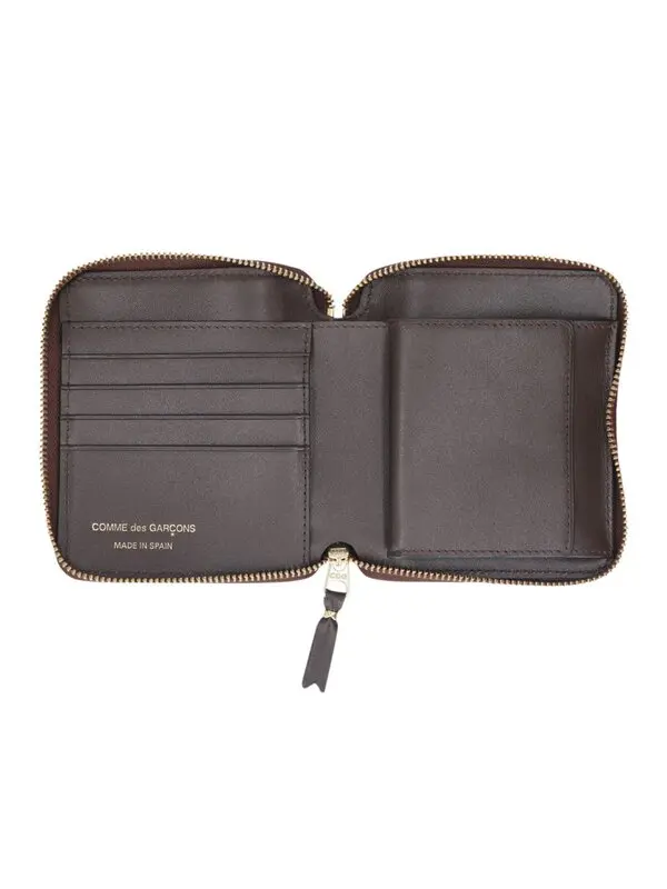 Comme Des Garçons Logo Wallet - Brown