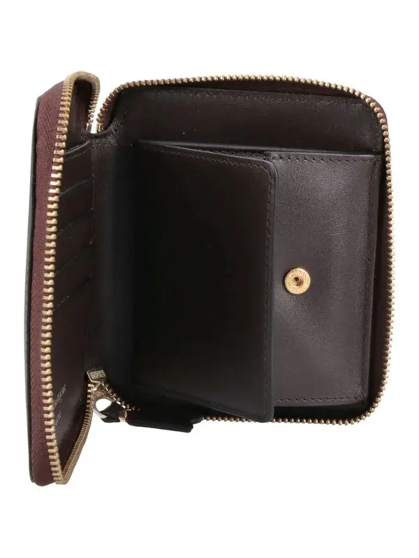 Comme Des Garçons Logo Wallet - Brown