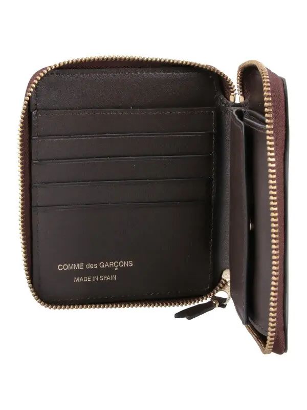 Comme Des Garçons Logo Wallet - Brown