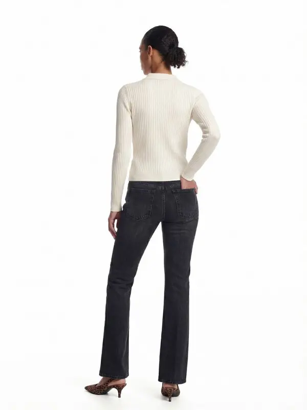 HAIKURE Flora Bootcut Jeans - Black