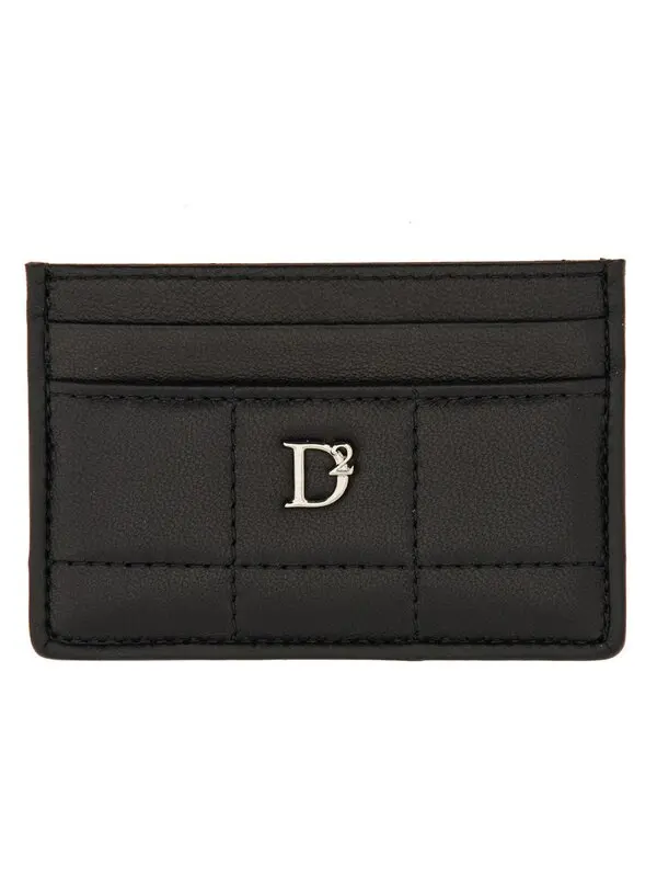 Dsquared2 Card Holder With Logo - Black