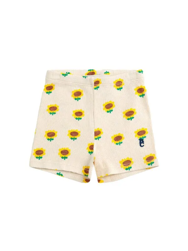BOBO CHOSES Sunflower Printed Shorts - Beige
