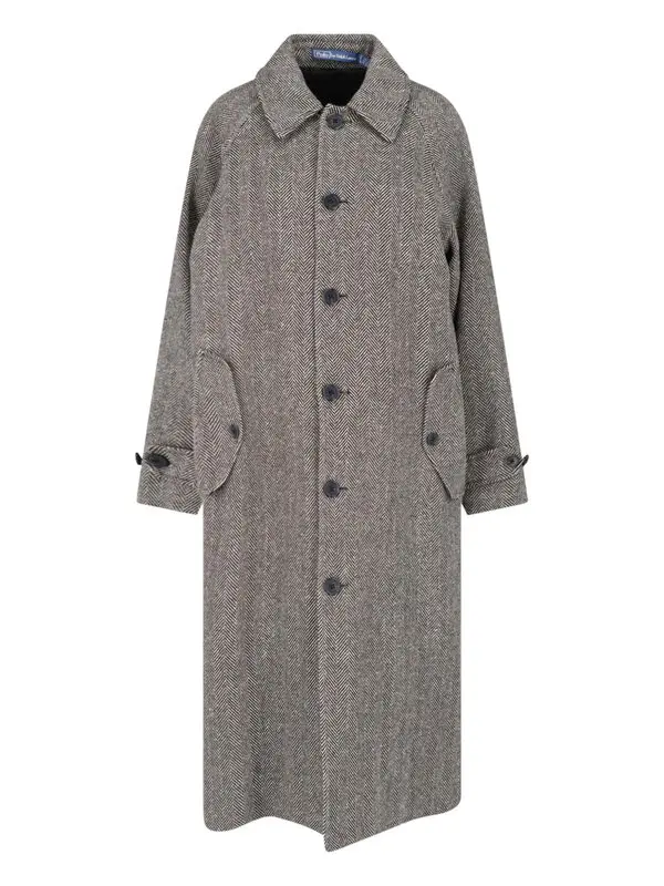 DURAN LANTINK Wool-blend Belted Coat - Black