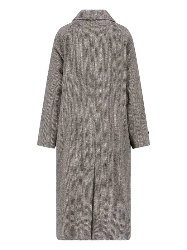 DURAN LANTINK Wool-blend Belted Coat - Black