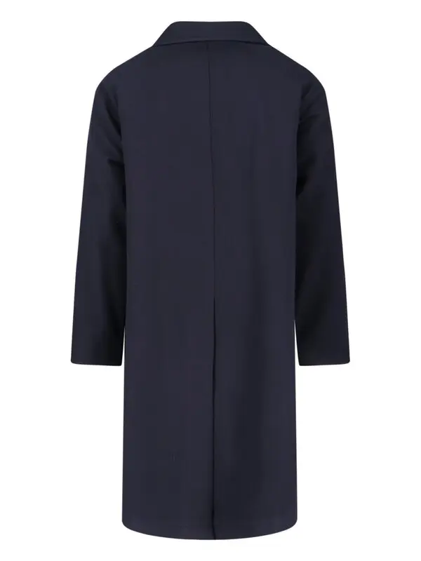 DURAN LANTINK Wool-blend Belted Coat - Blue