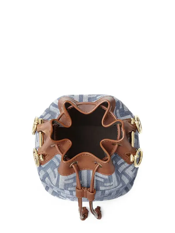 Fendi Mon Tresor Bucket Bag In Jacquard Ff