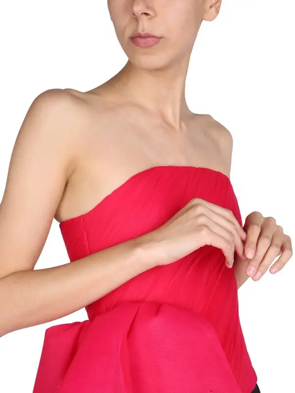 ANOUKI Bow Top - Fuchsia