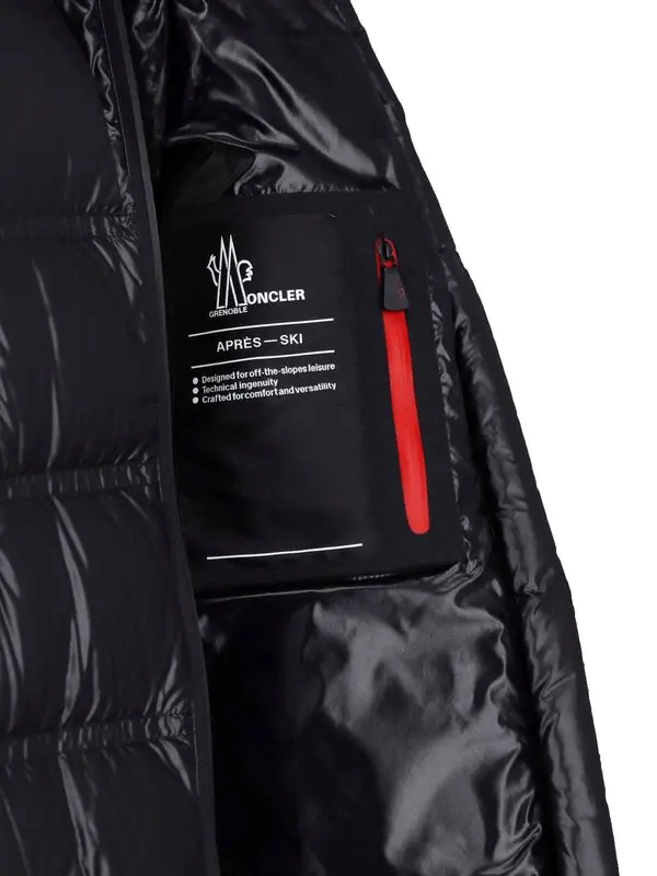 Moncler Rochelairs Long Down Jacket - Black