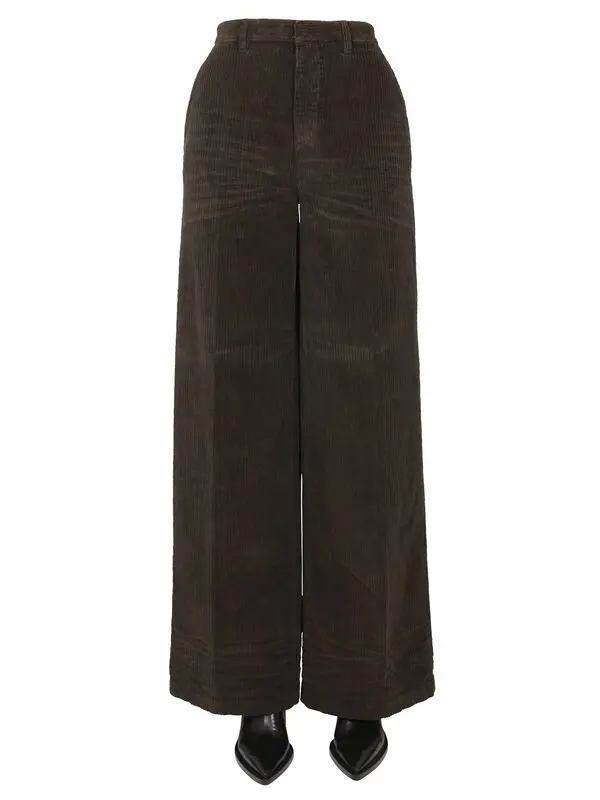 Dsquared2 Wide Leg Trousers - Dark Brown