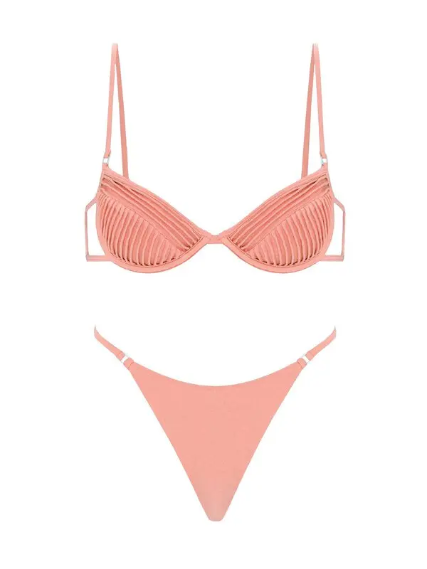 SELIA RICHWOOD Amy Bikini Swimsuit Set - Pink