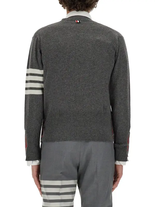 Thom Browne V-neck Cardigan - Grey