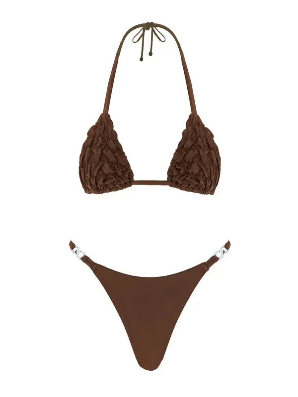 SELIA RICHWOOD Lia Bikini Swimsuit - Brown