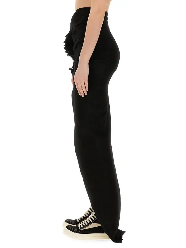 Rick Owens Long Slim Fit Skirt