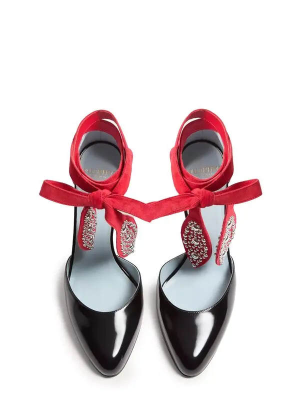 Valentino Garavani Décolleté "foliefoliage - Black
