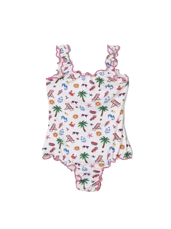 MC2 SAINT BARTH Printed One-piece Swimsuit - Multicolour