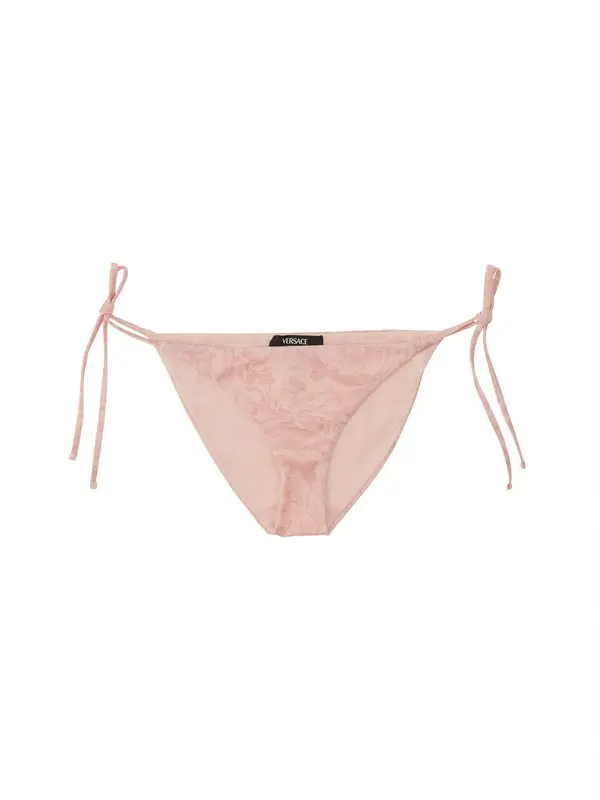 Versace Baroque Print Bikini Bottom - Pink