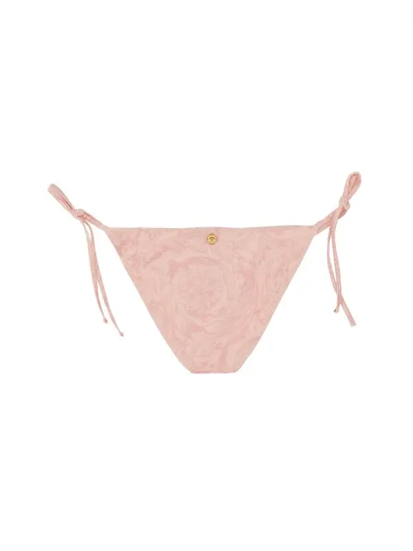 Versace Baroque Print Bikini Bottom - Pink