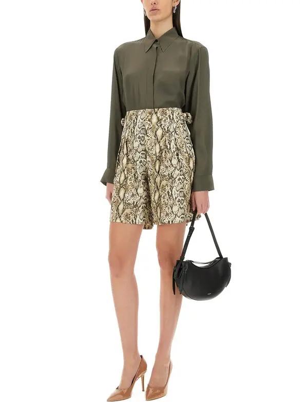Dries Van Noten Silk Blend Satin Shirt