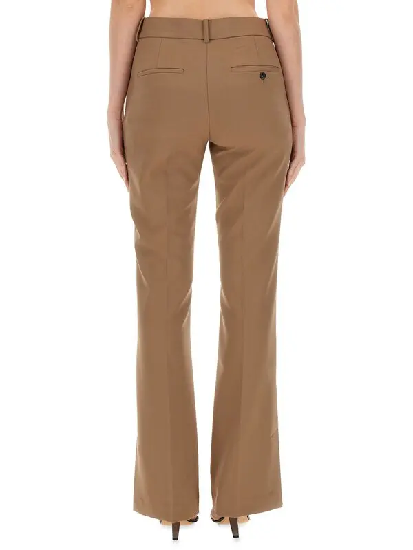 Helmut Lang Slim Fit Boot-cut Trousers - Beige