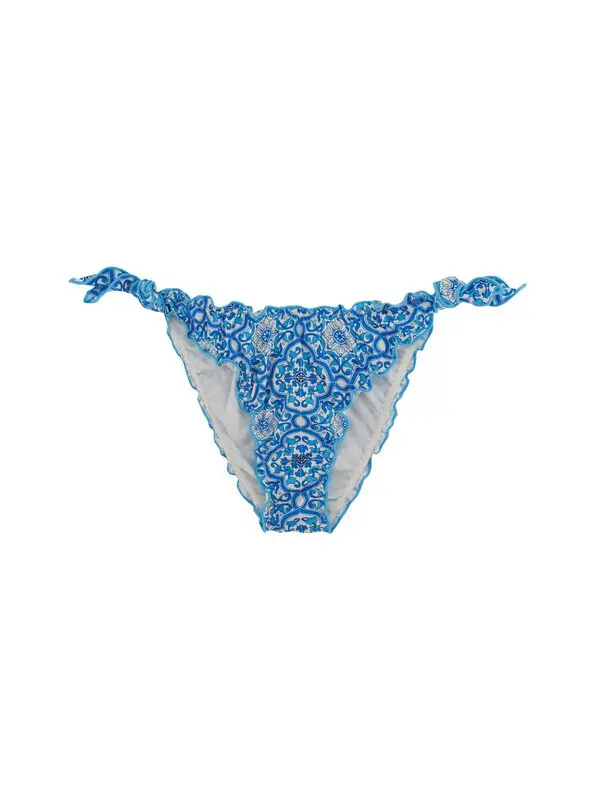 MC2 SAINT BARTH Moon Bikini Bottom - Azure