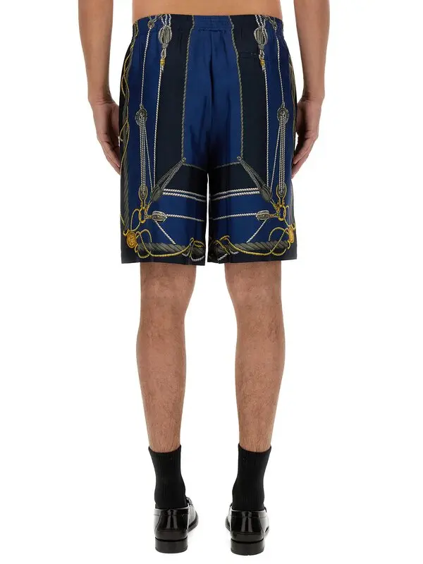 Versace Bermuda Twill Shorts - Multicolour