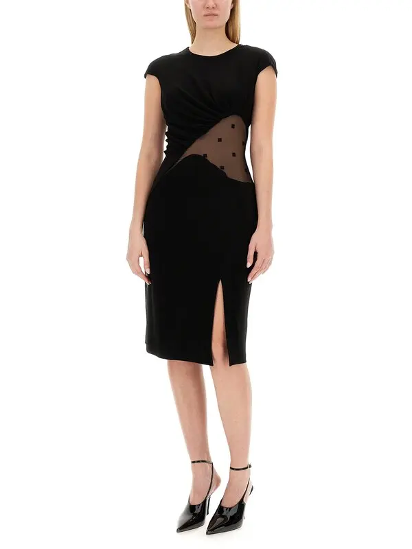 Givenchy 4g Crepe And Tulle Dress
