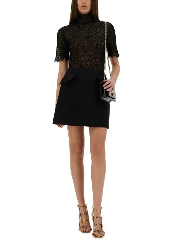 Alexander McQueen Mini Wool Skirt