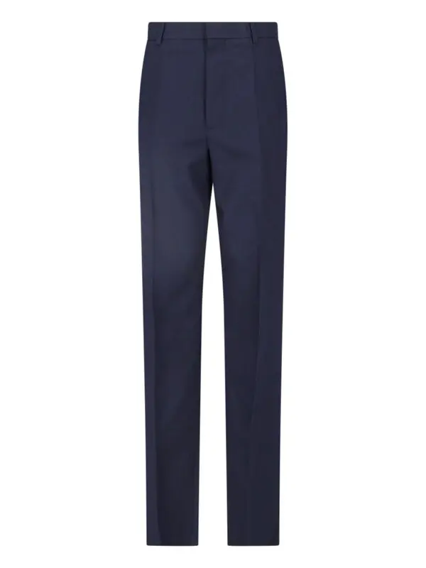 Incotex Tailored Wool Trousers - Blue