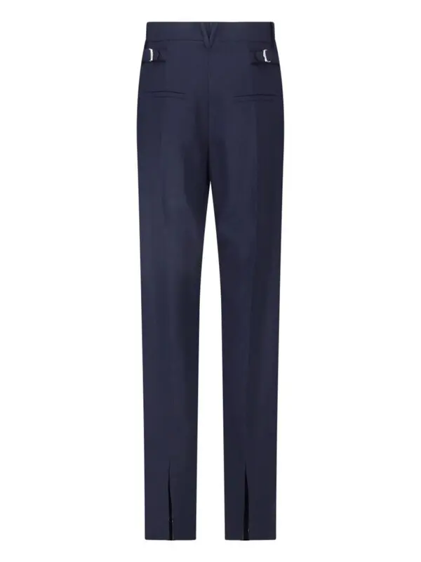 Burberry Tailored Virgin Wool Trousers - Blue