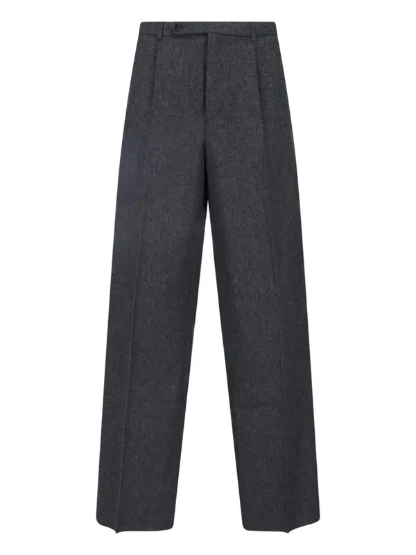 Burberry Tailored Wool Trousers - Gray