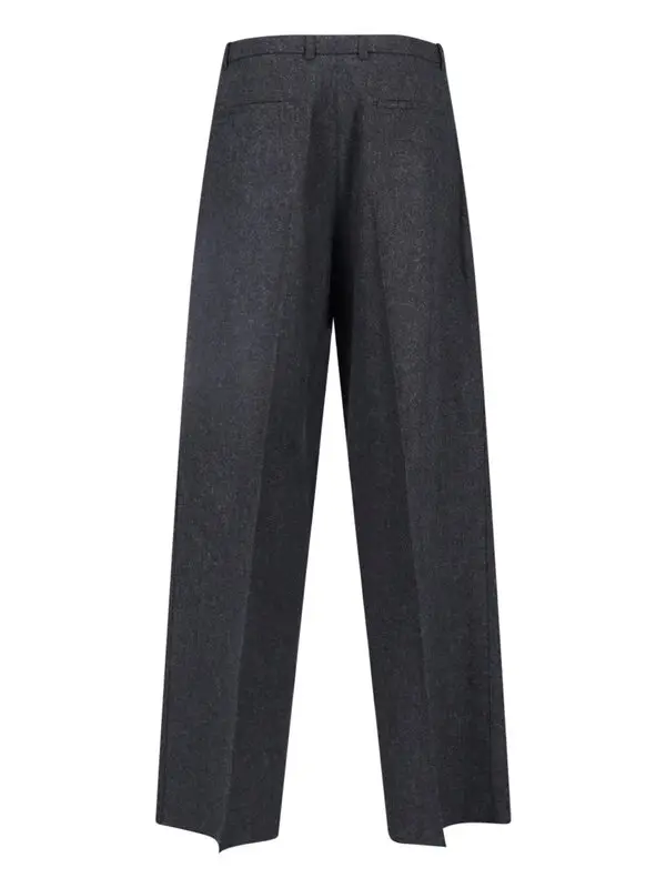 Burberry Tailored Wool Trousers - Gray
