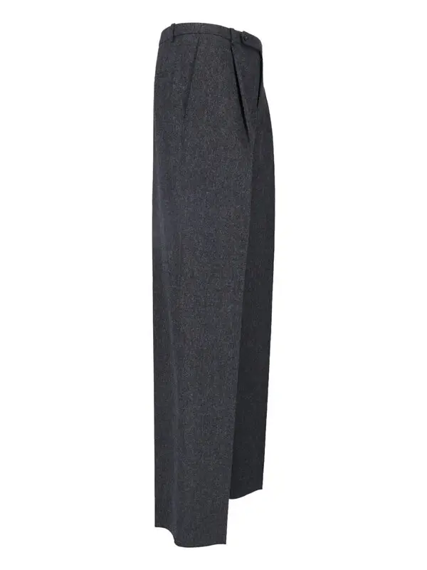 Burberry Tailored Wool Trousers - Gray