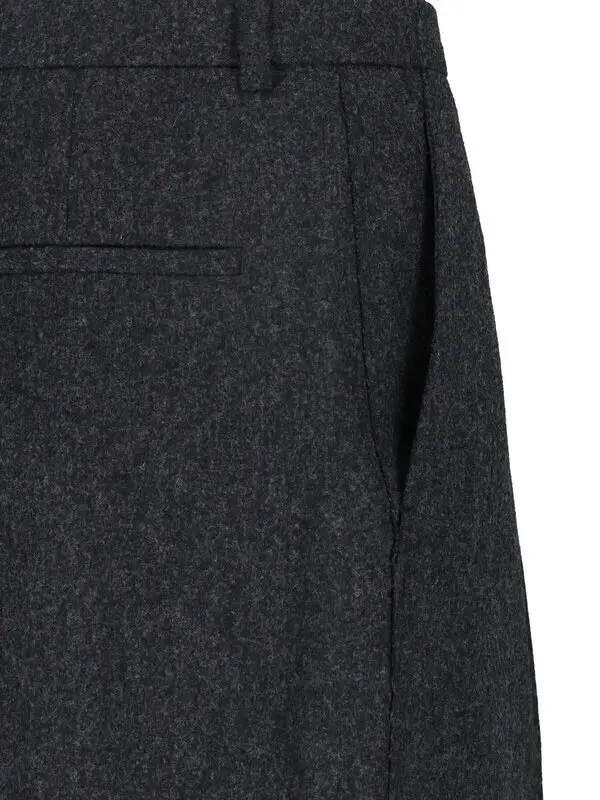 Burberry Tailored Wool Trousers - Gray