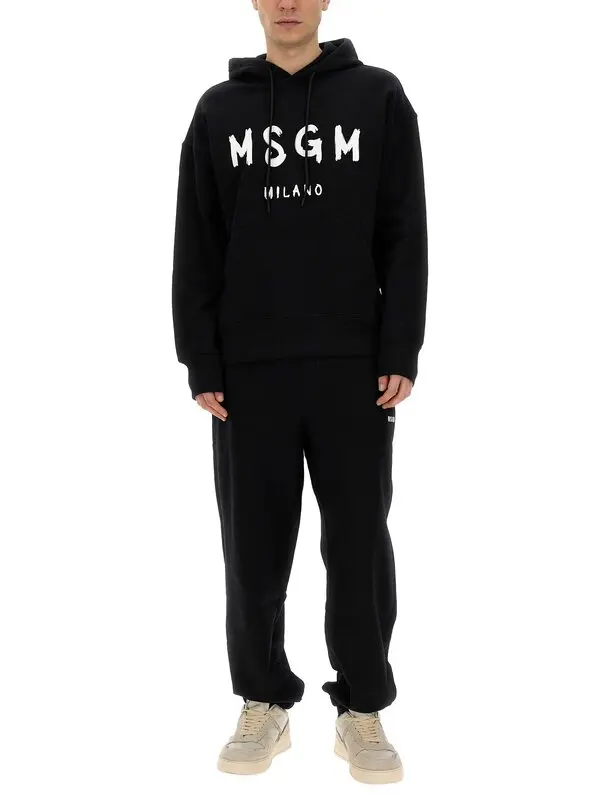 MSGM Brushed Logo Sweatshirt